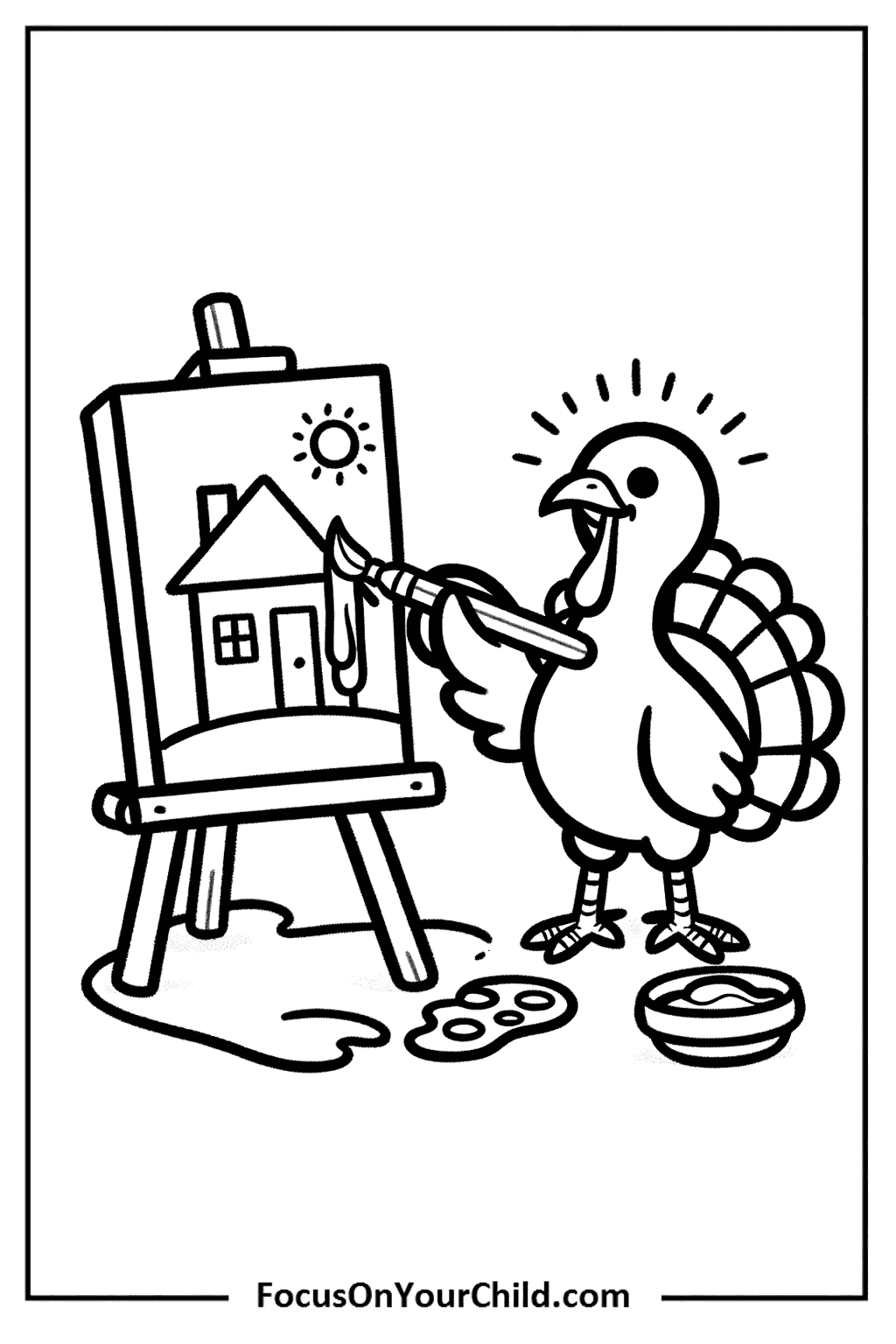 50+ Turkey Coloring Pages (Free PDF Printables)