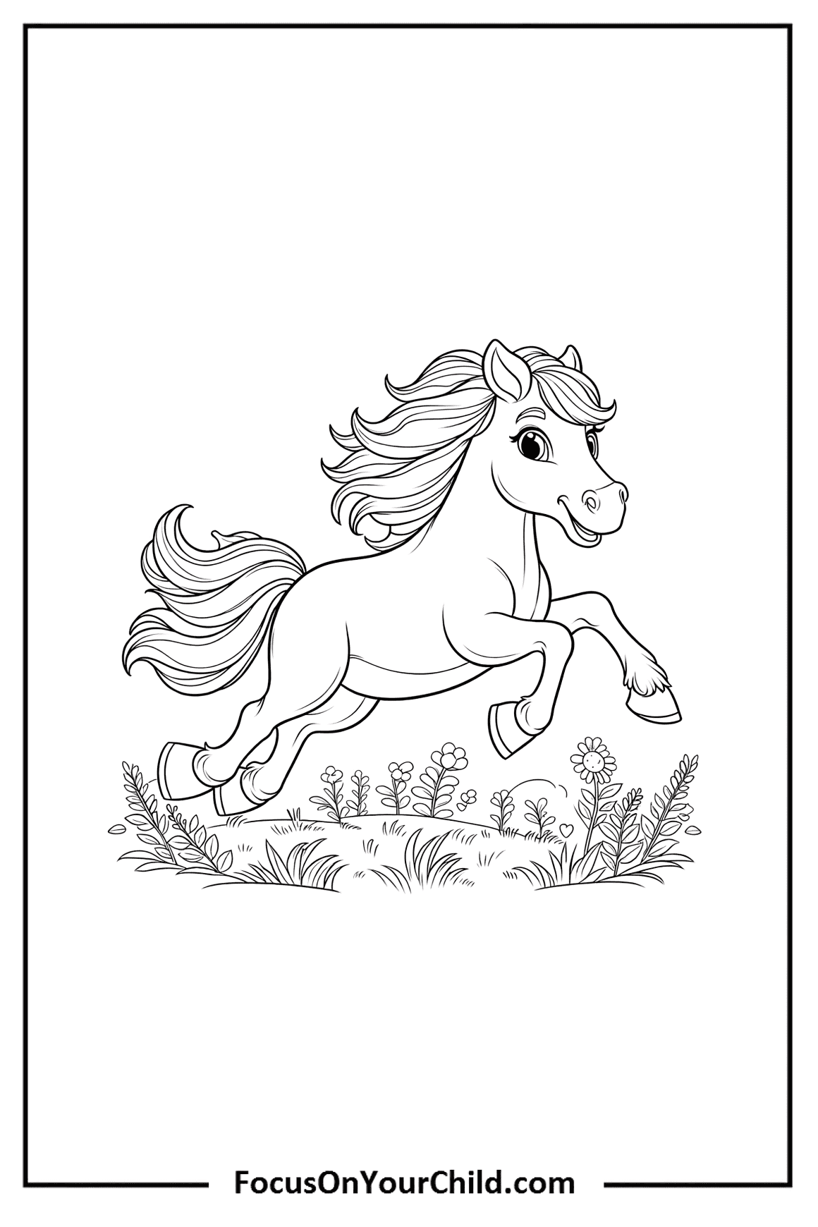 50+ Horse Coloring Pages (Free PDF Printables)