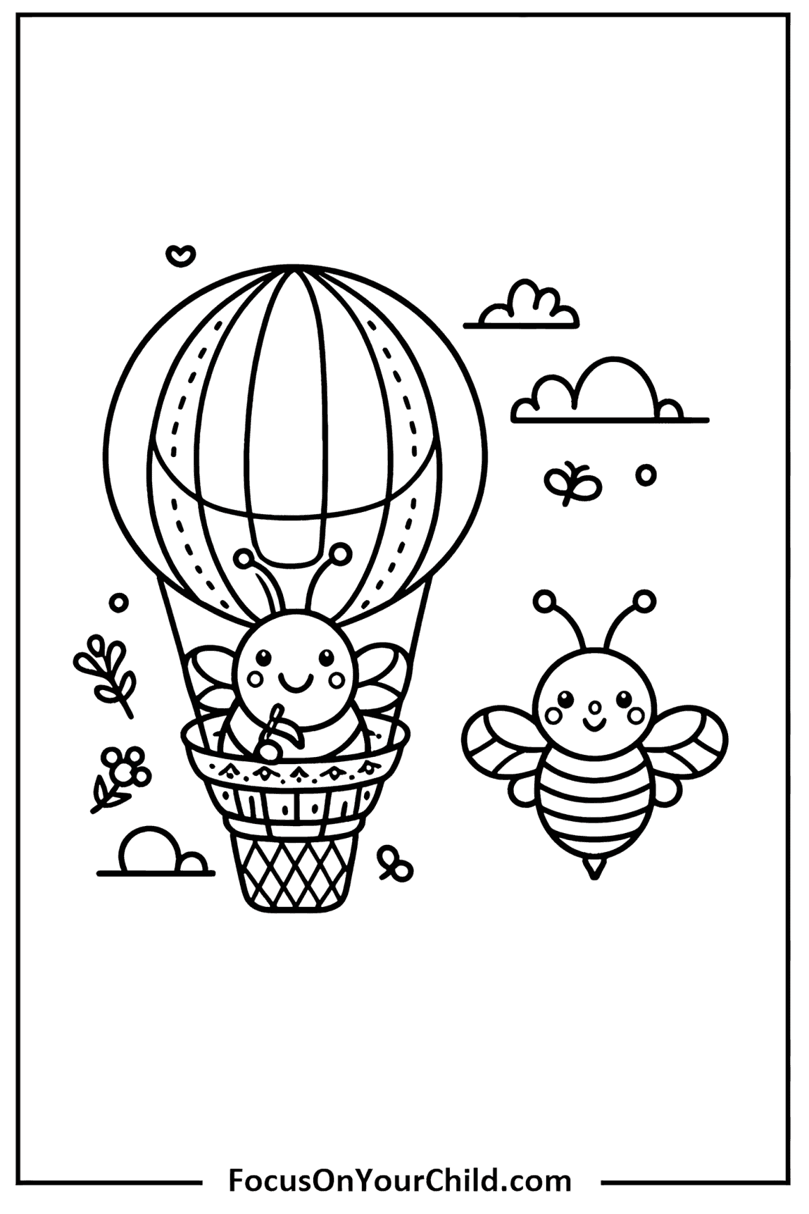 50+ Bee Coloring Pages (Free PDF Printables)