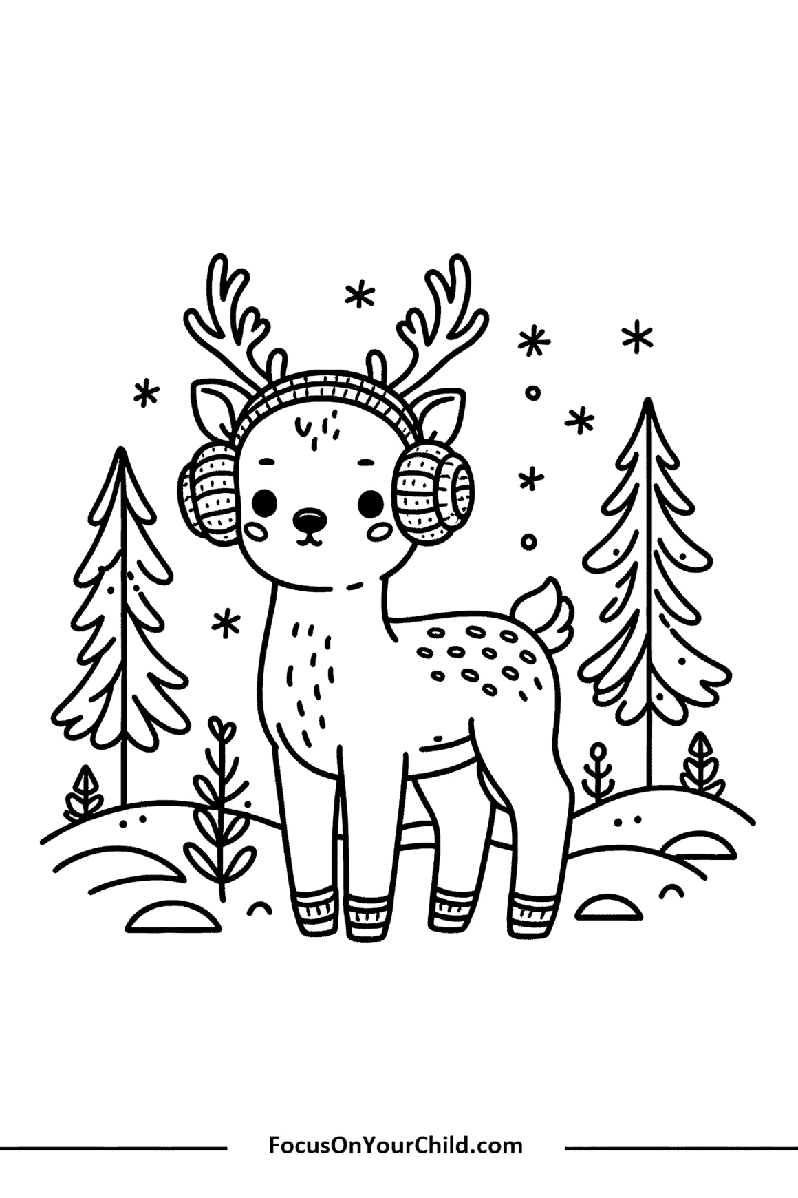 50+ Deer Coloring Pages (Free PDF Printables)