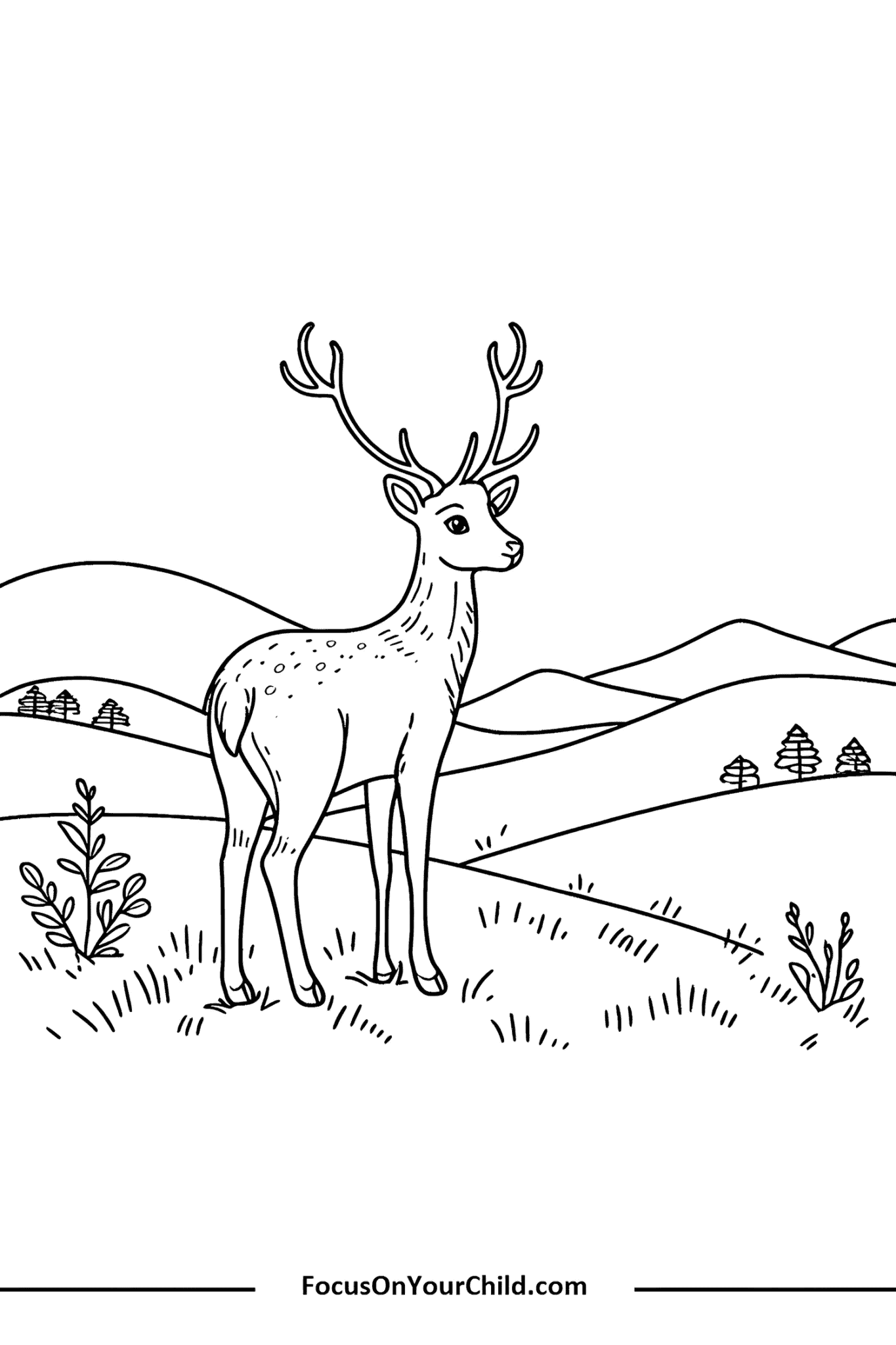 50+ Deer Coloring Pages (Free PDF Printables)