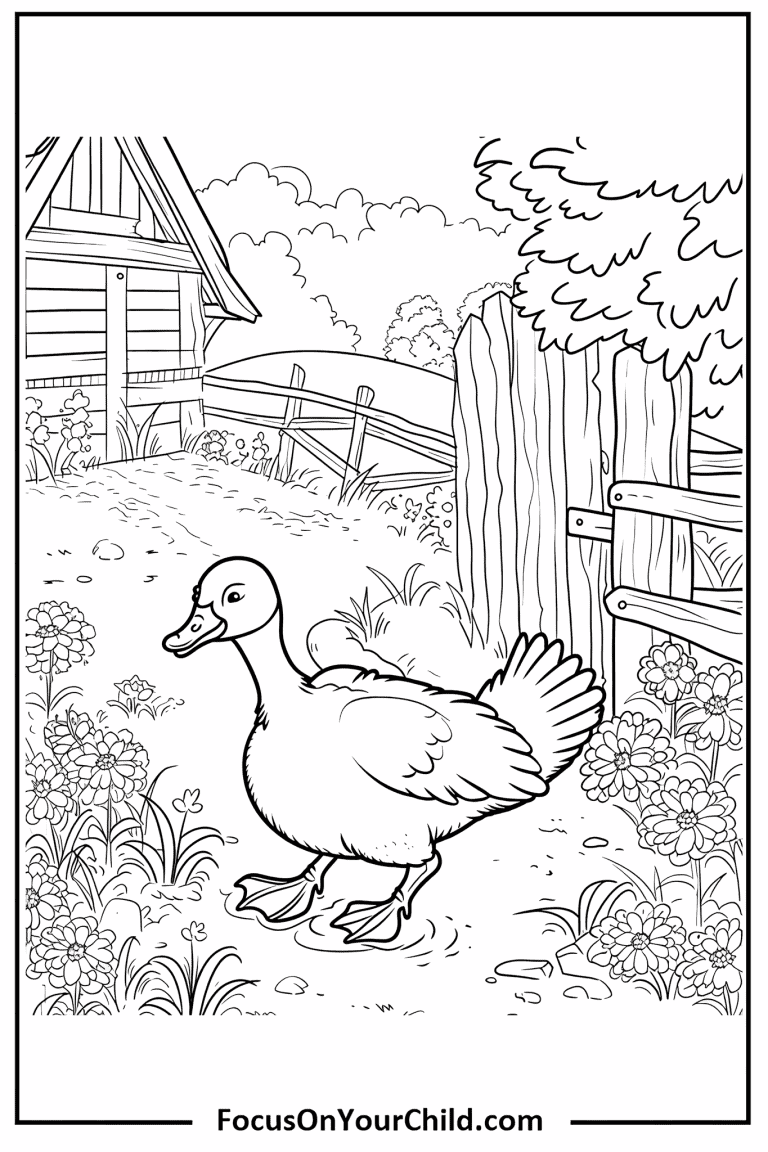 50+ Duck Coloring Pages (Free PDF Printables)