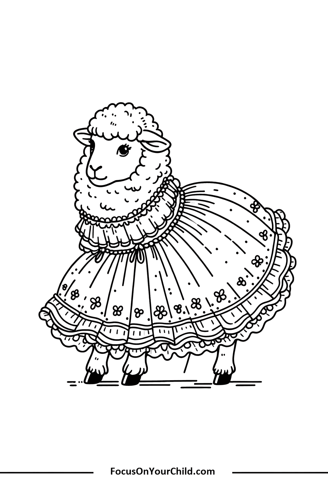50+ Sheep Coloring Pages (Free PDF Printables)