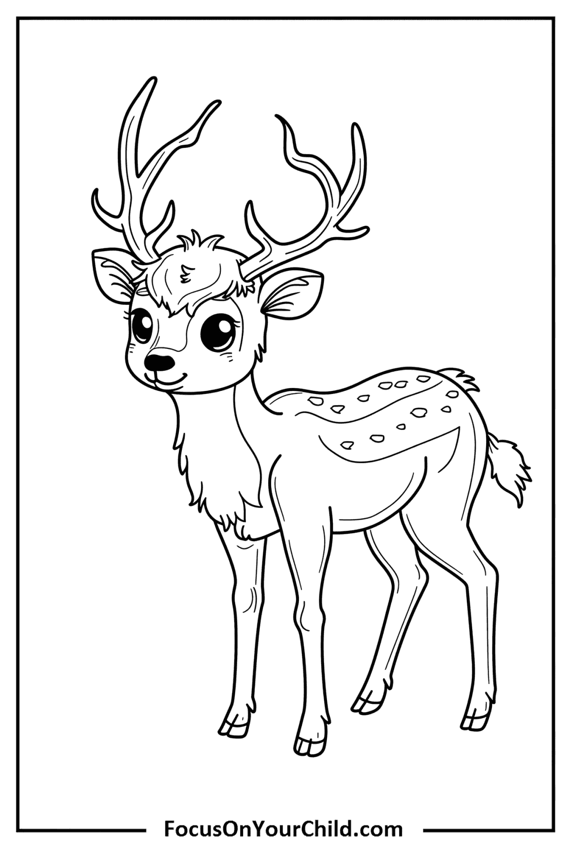 50+ Deer Coloring Pages (Free PDF Printables)