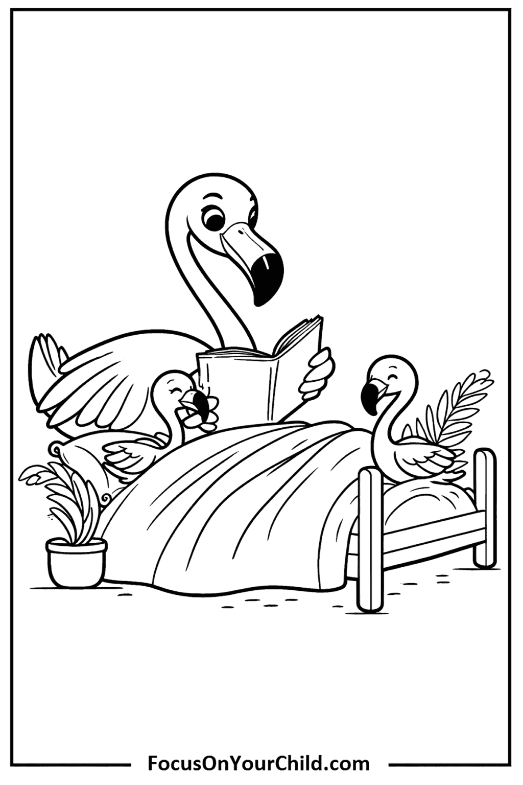 50+ Flamingo Coloring Pages (Free PDF Printables)