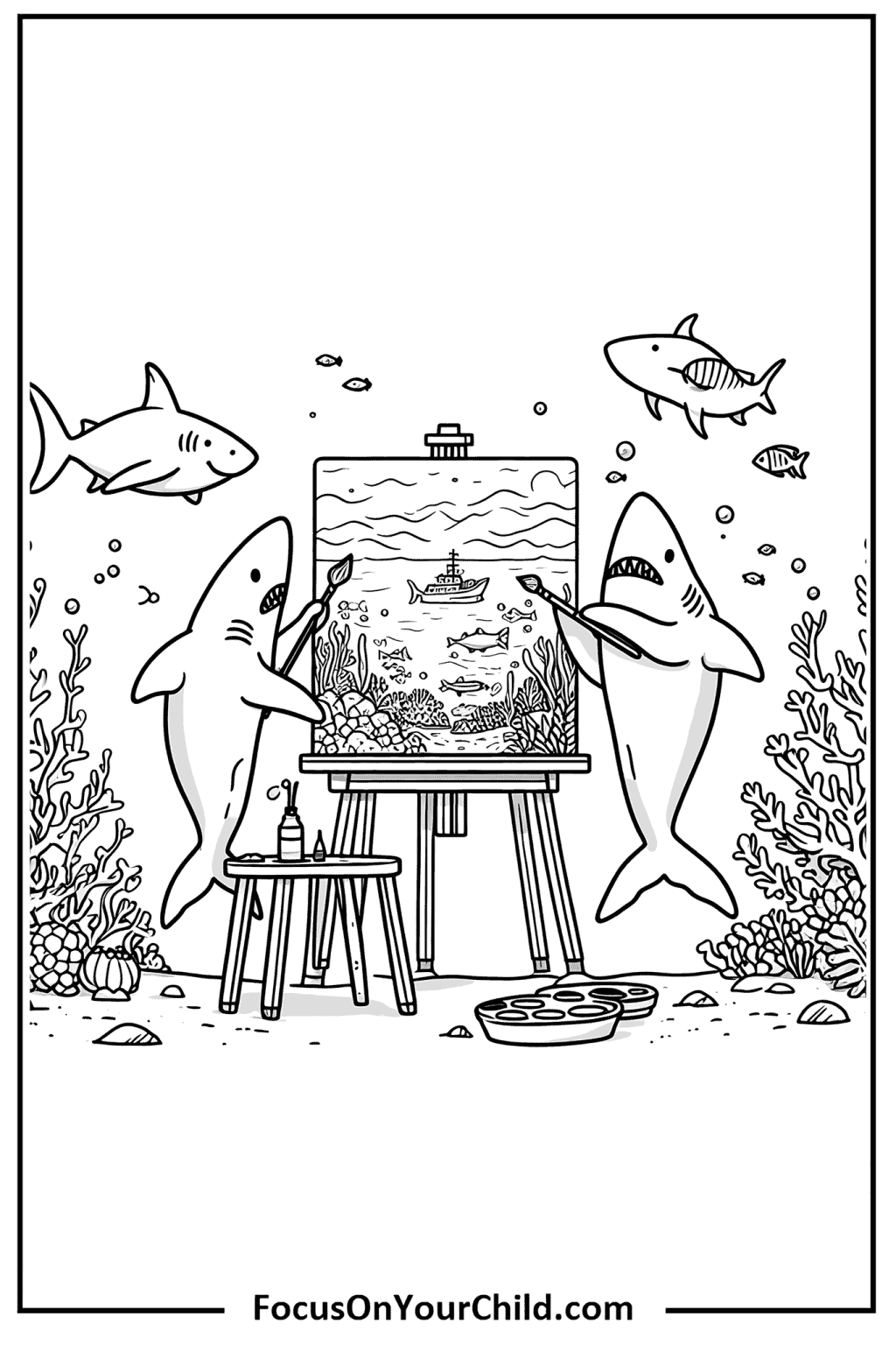50+ Shark Coloring Pages (Free PDF Printables)