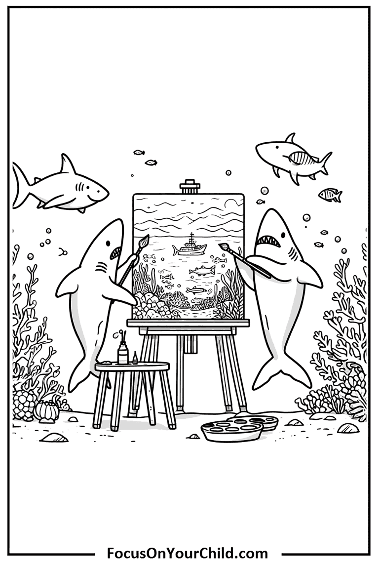 50+ Shark Coloring Pages (Free PDF Printables)