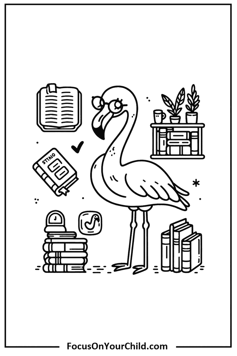 50+ Flamingo Coloring Pages (Free PDF Printables)