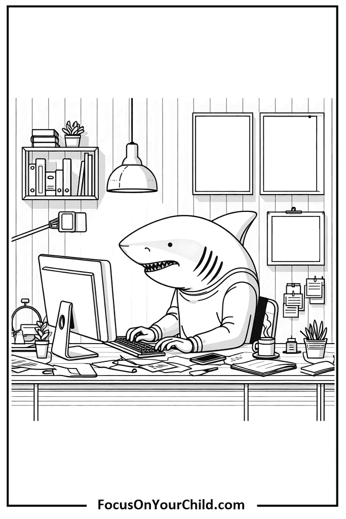 50+ Shark Coloring Pages (Free PDF Printables)
