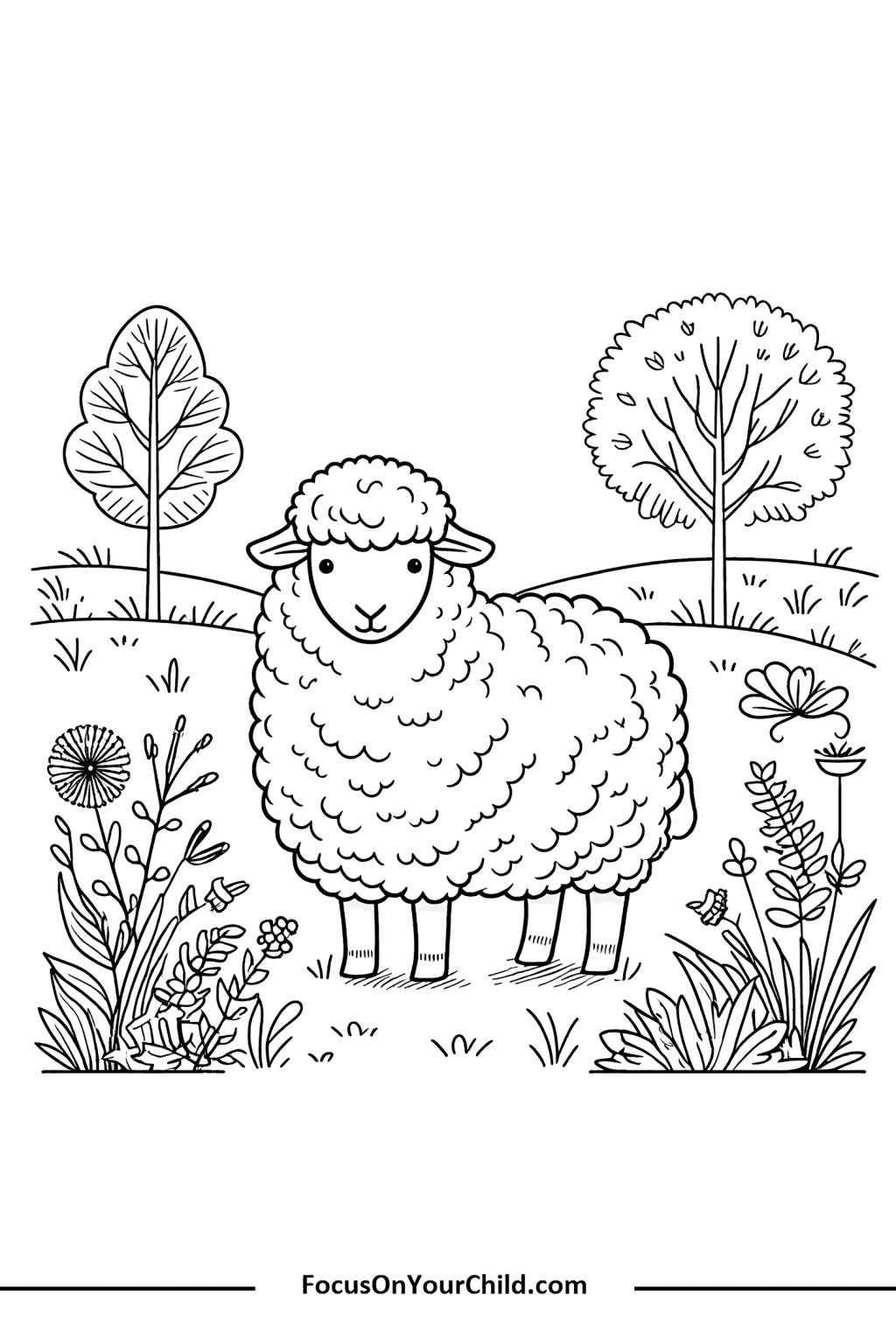 50+ Sheep Coloring Pages (Free PDF Printables)