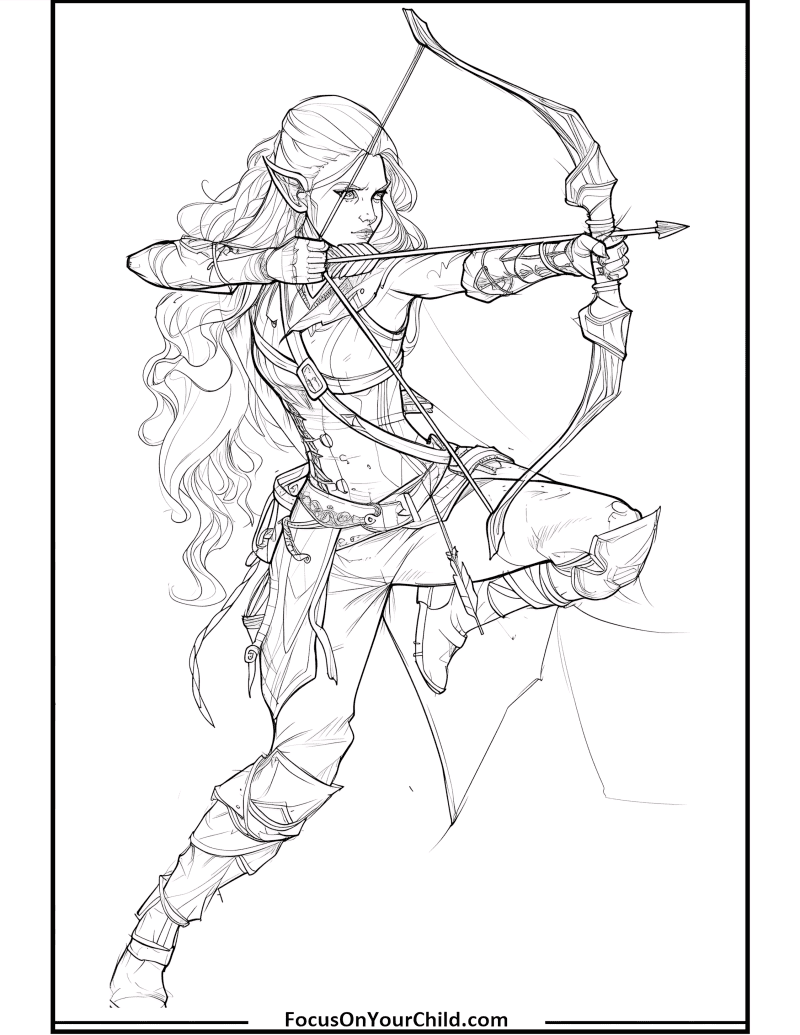 50+ Warrior Woman Coloring Pages (Free PDF Printables)