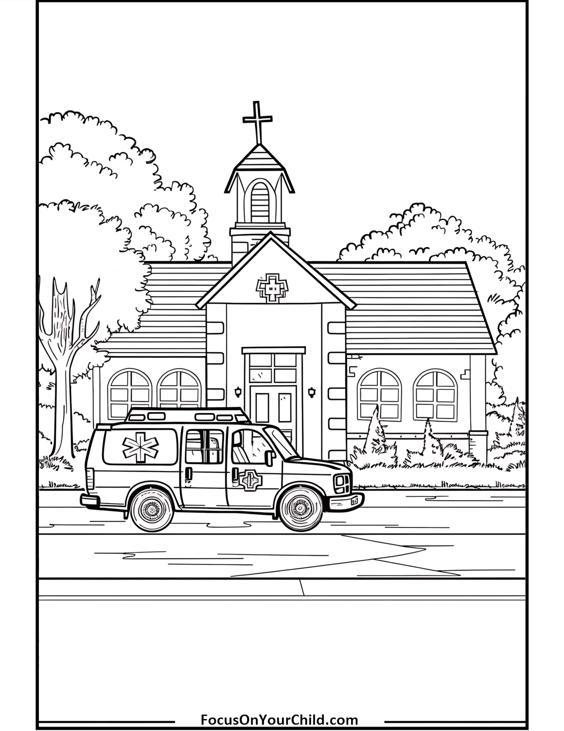 50+ Ambulance Coloring Pages (Free PDF Printables)