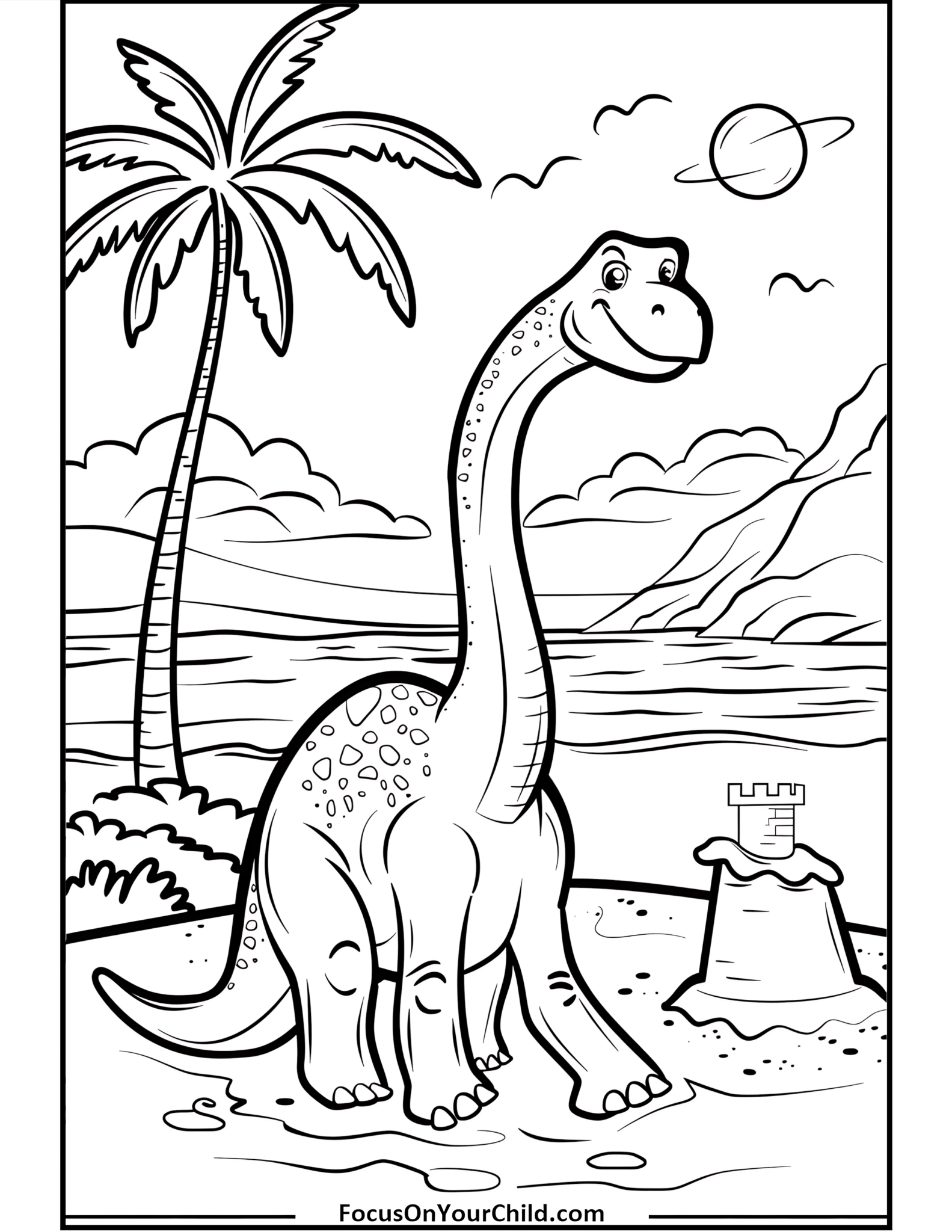 50+ Brachiosaurus Coloring Pages (Free PDF Printables)