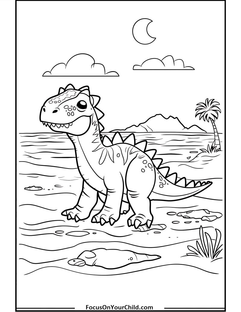50+ Carnotaurus Coloring Pages (Free PDF Printables)