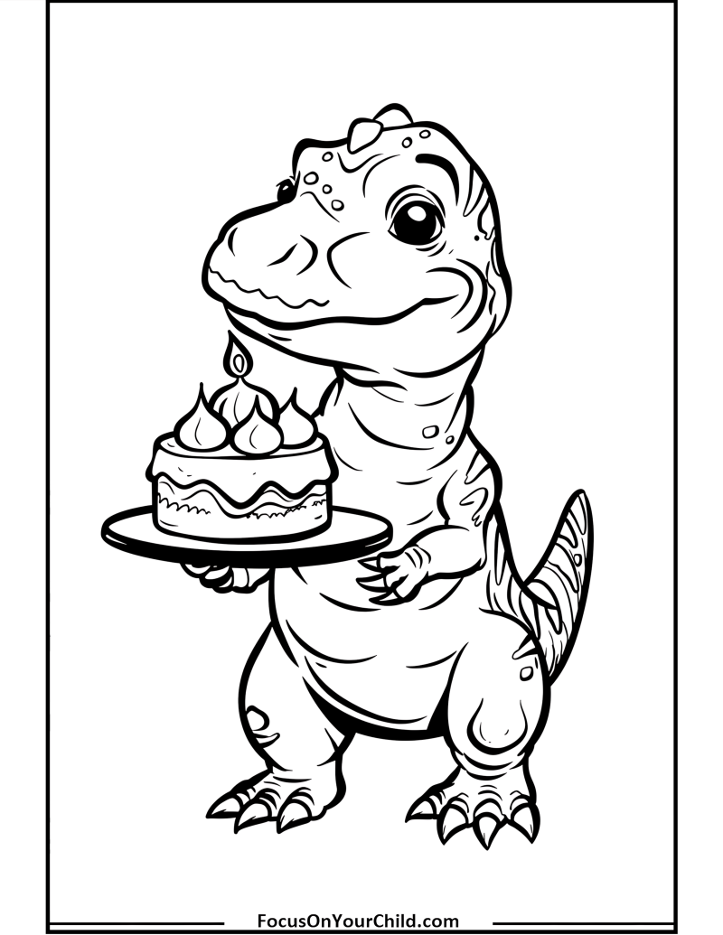 50+ Cake Coloring Pages (Free PDF Printables)