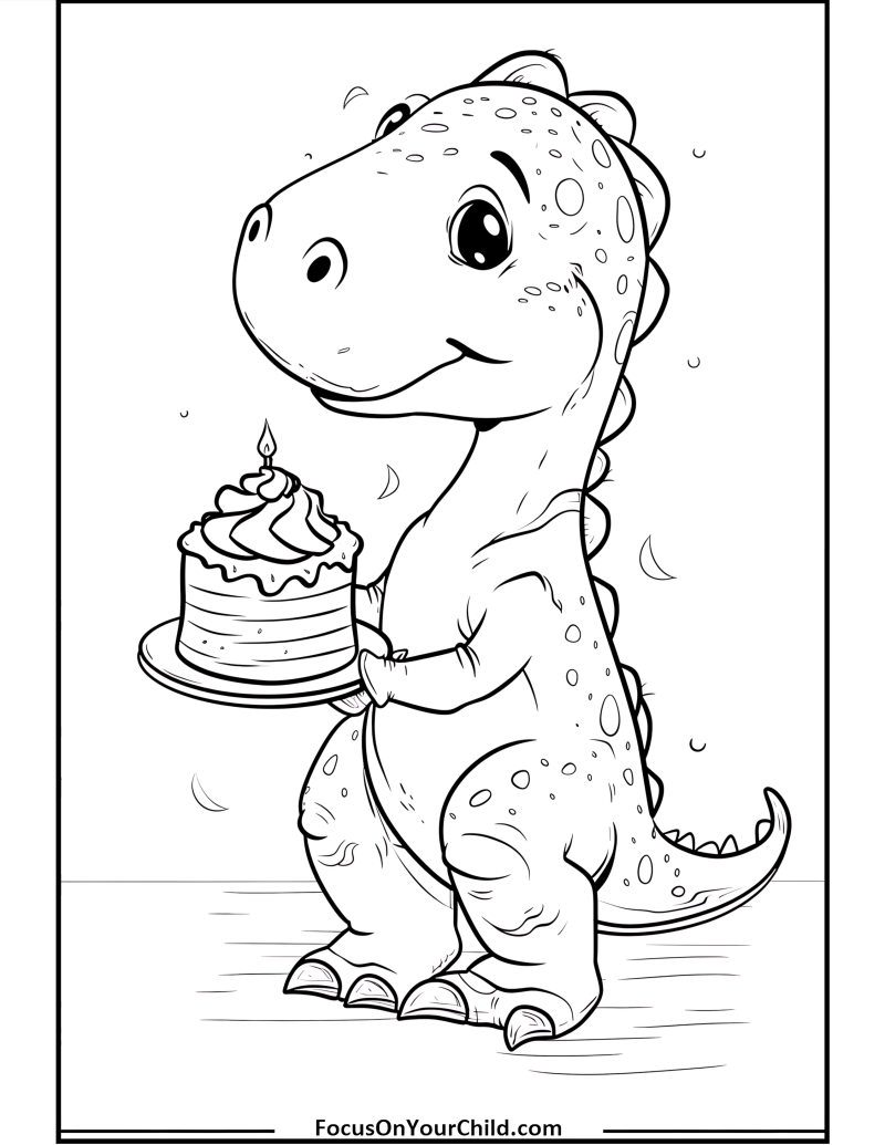 50+ Cake Coloring Pages (Free PDF Printables)