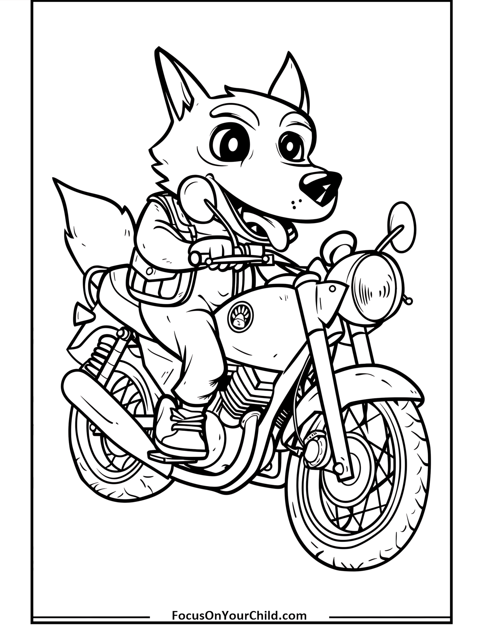 50+ Motorcycle Coloring Pages (Free PDF Printables)