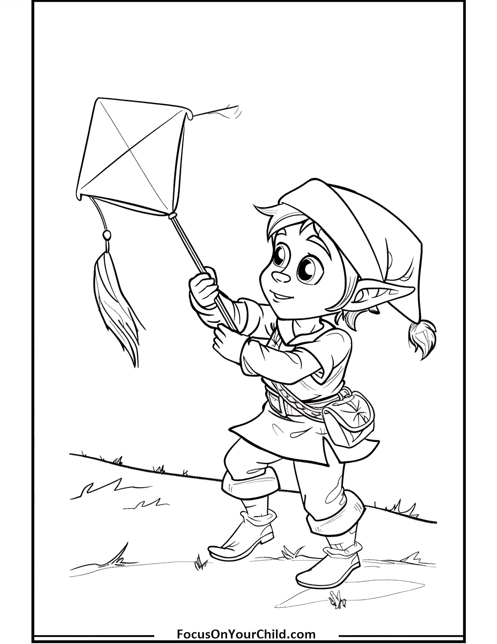 50+ Kite Coloring Pages (Free PDF Printables)