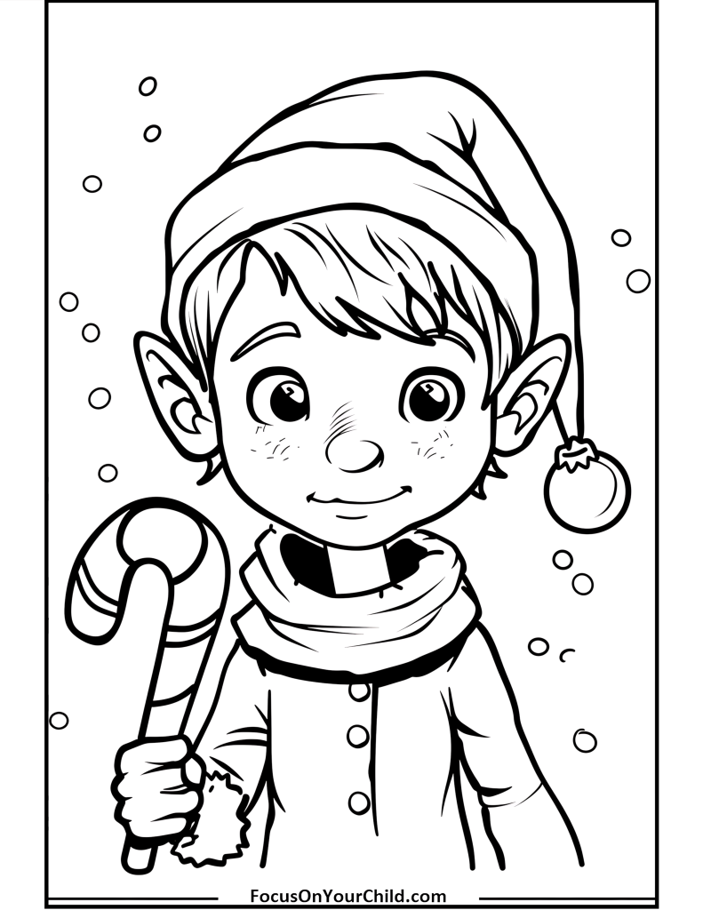 50+ Elf Coloring Pages (Free PDF Printables)