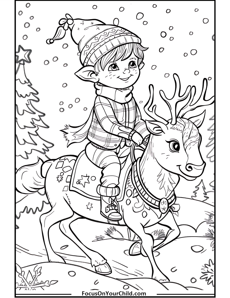 50+ Reindeer Coloring Pages (Free PDF Printables)