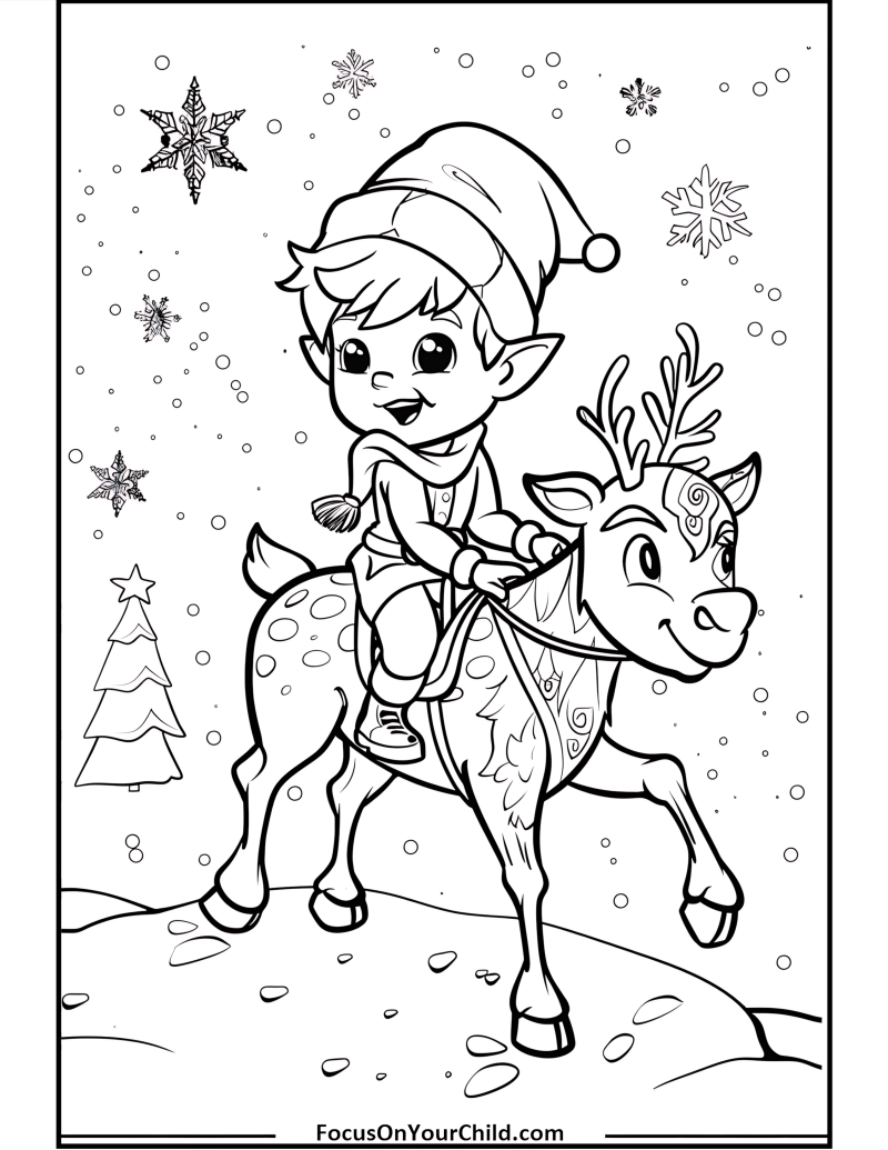50+ Reindeer Coloring Pages (Free PDF Printables)