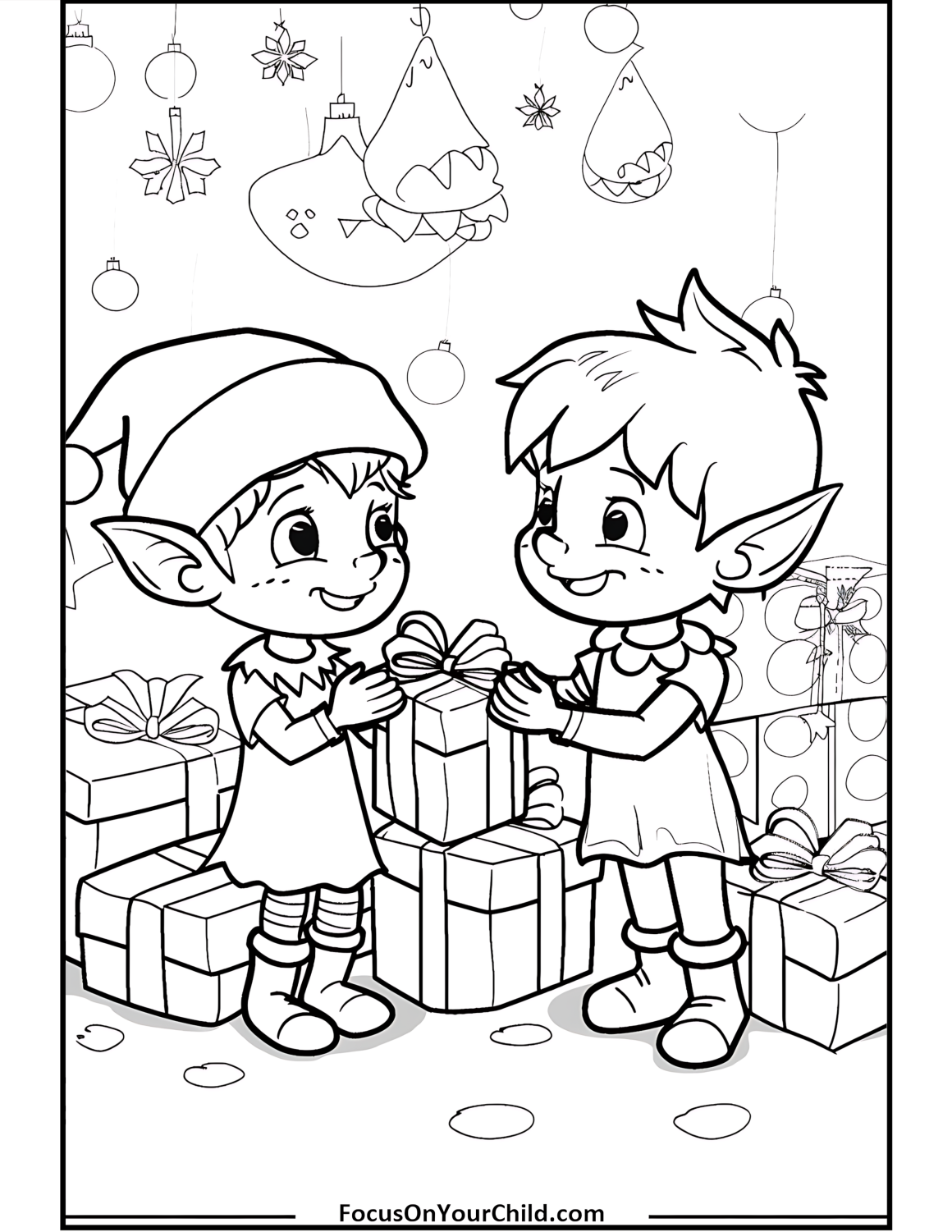50+ Elves Coloring Pages (Free PDF Printables)