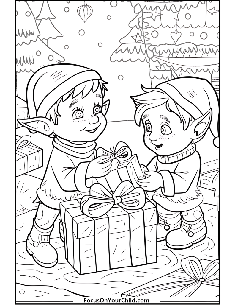 50+ Elves Coloring Pages (Free PDF Printables)