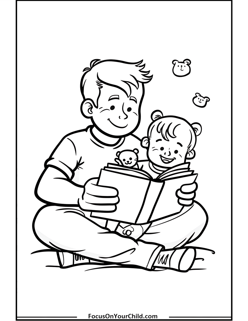 50+ Father's Day Coloring Pages (Free PDF Printables)