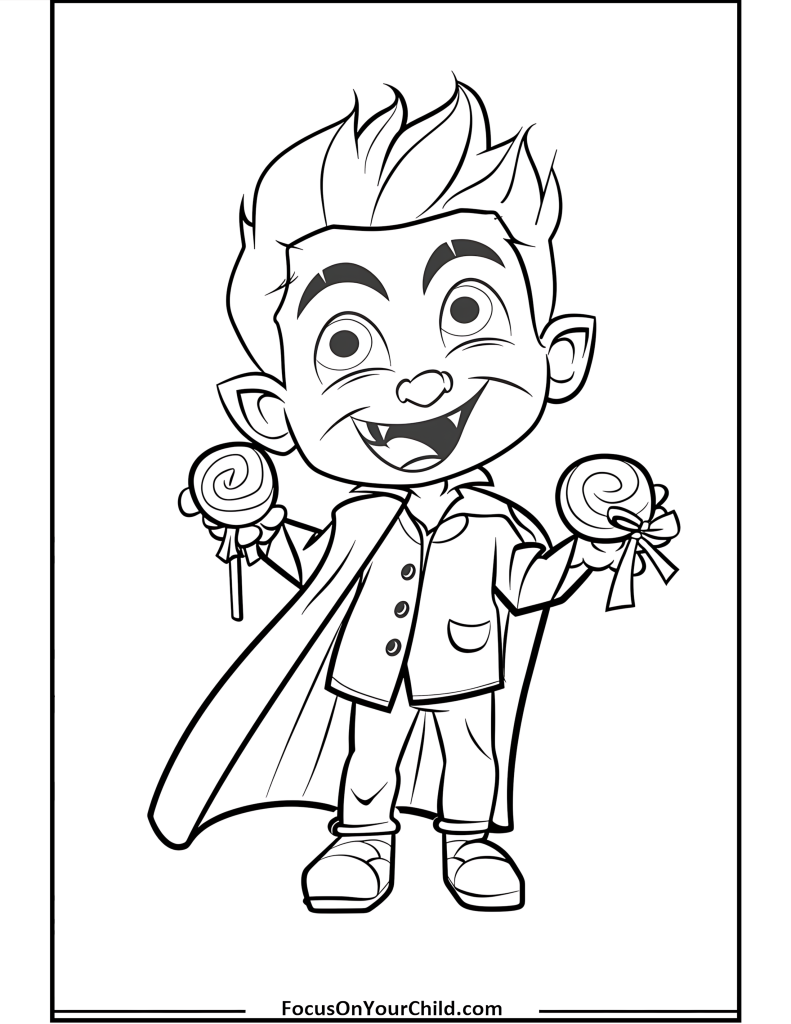 50+ Vampire Coloring Pages (Free PDF Printables)