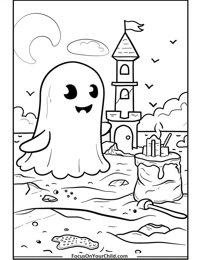 50+ Ghost Coloring Pages (Free PDF Printables)
