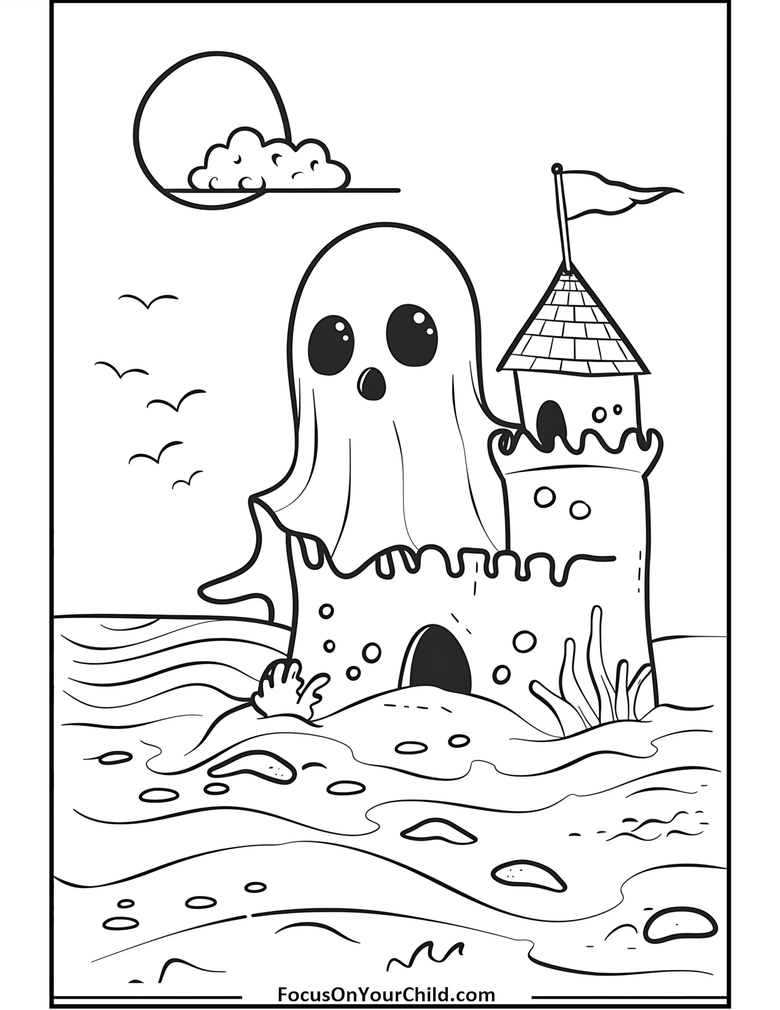 50+ Ghost Coloring Pages (Free PDF Printables)