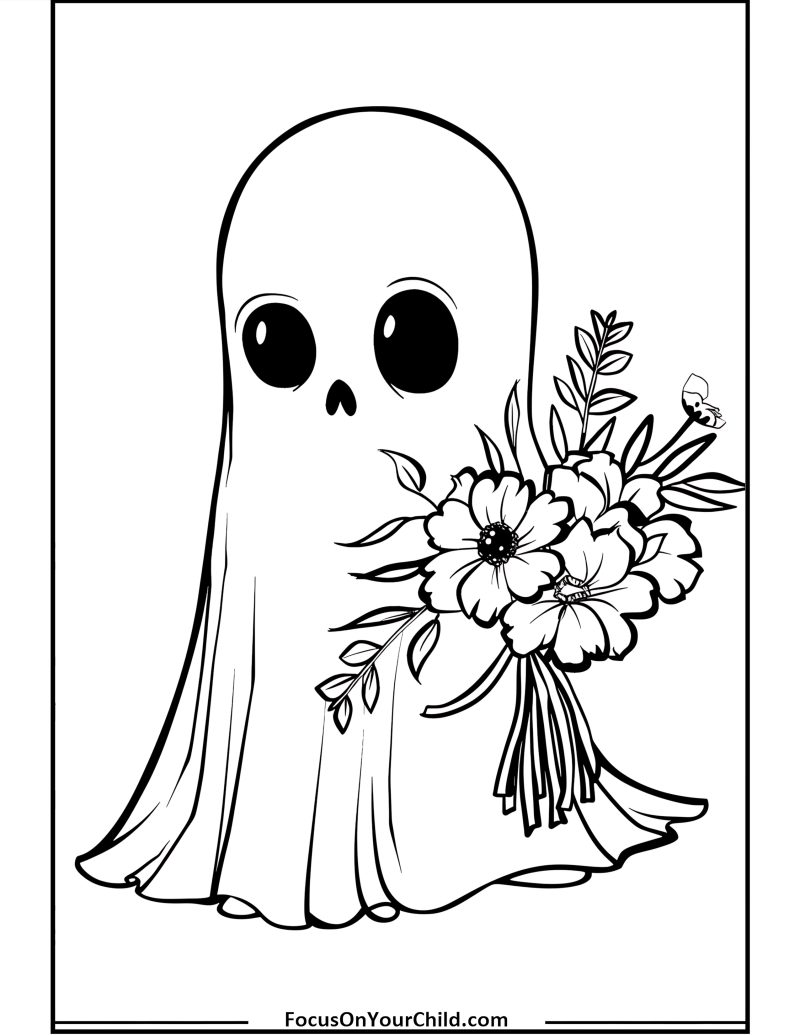 50+ Ghost Coloring Pages (Free PDF Printables)