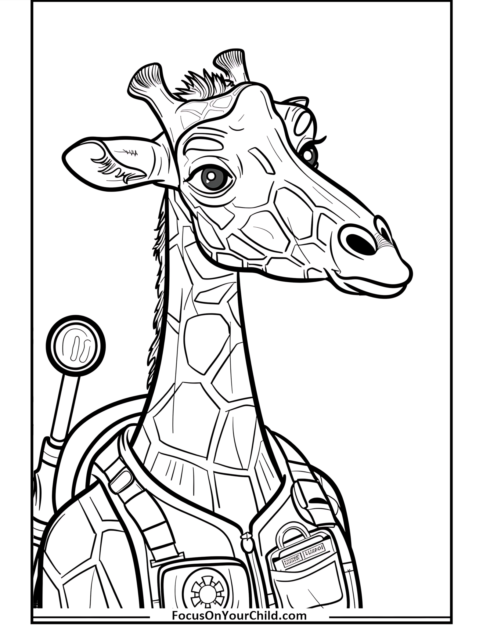 50+ Giraffe Coloring Pages (Free PDF Printables)