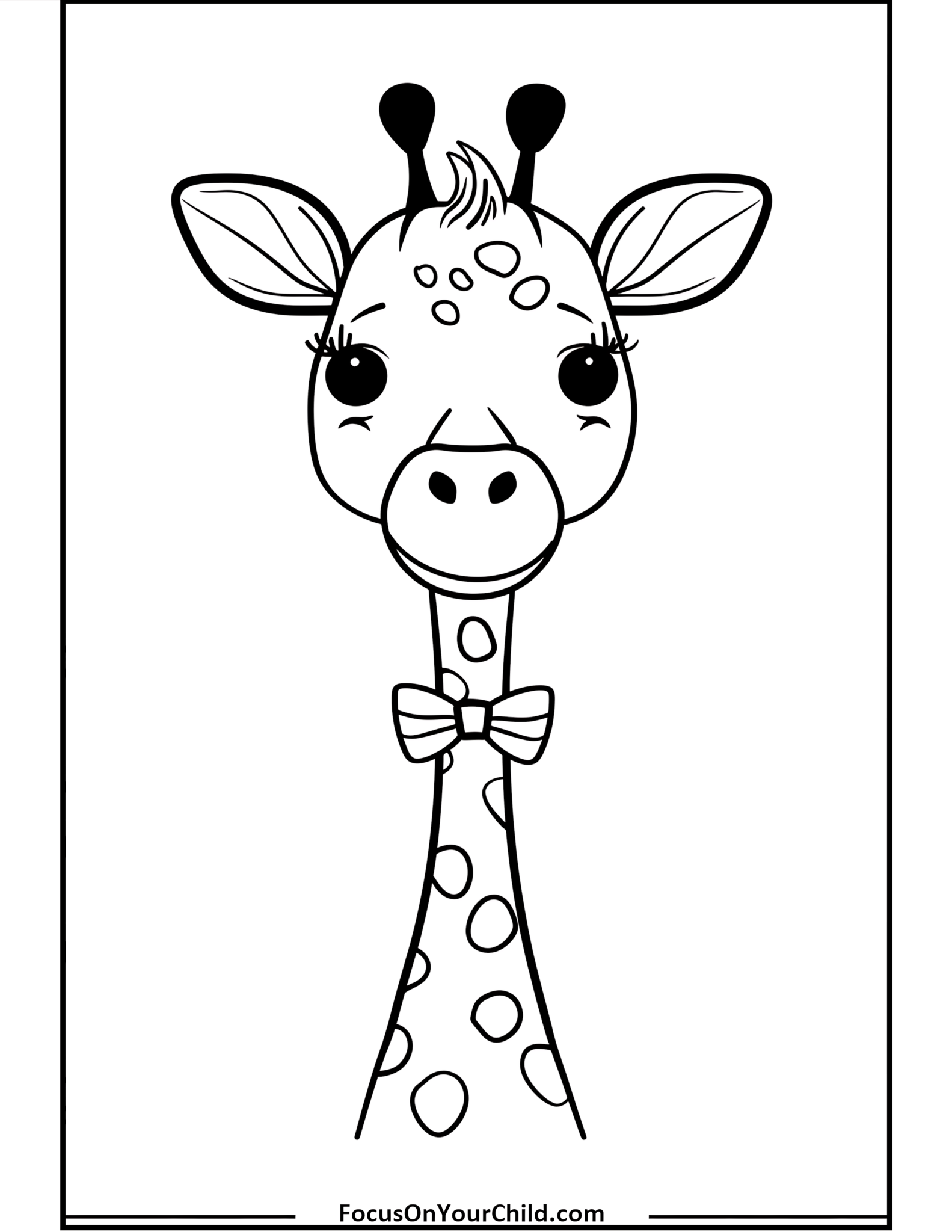50+ Giraffe Coloring Pages (Free PDF Printables)