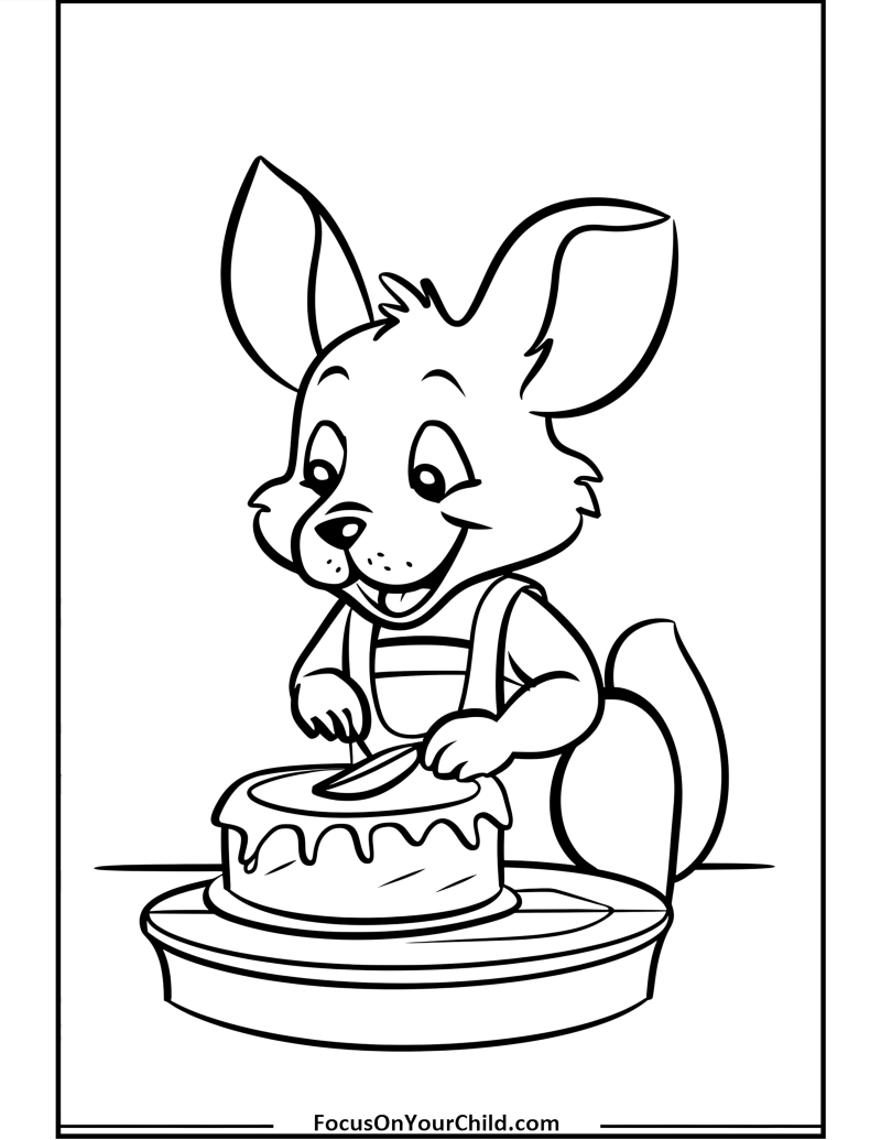 50+ Cake Coloring Pages (Free PDF Printables)