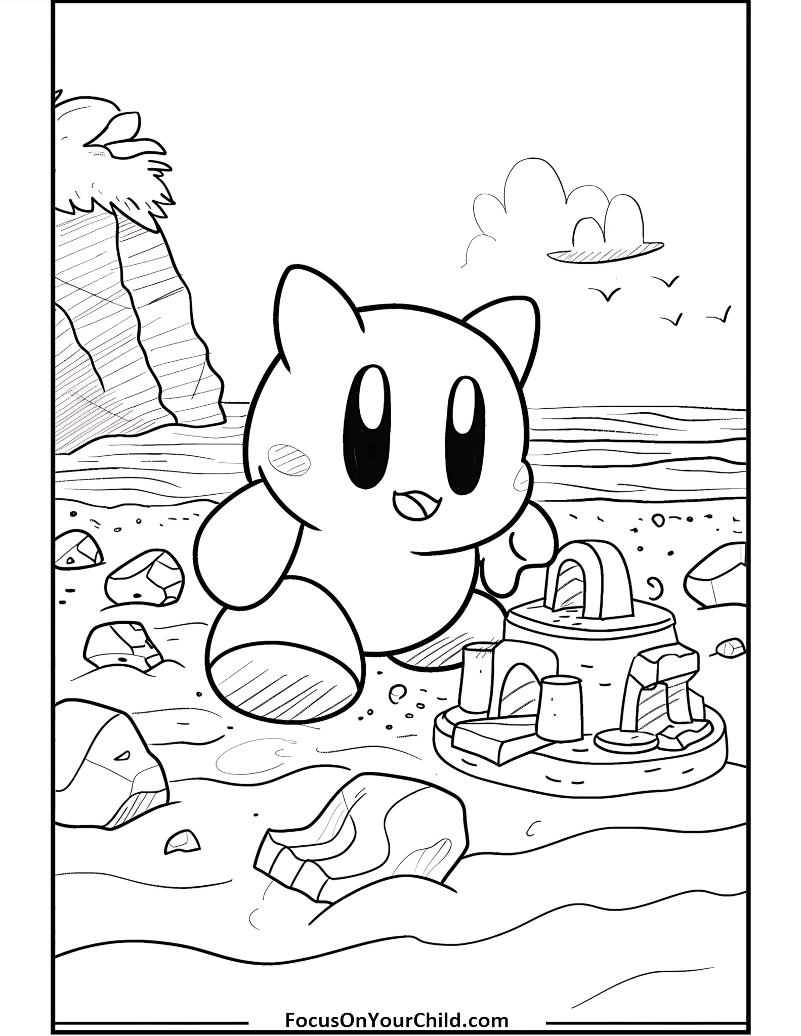 50+ Kirby Coloring Pages (Free PDF Printables)