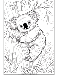50+ Koala Coloring Pages (Free PDF Printables)