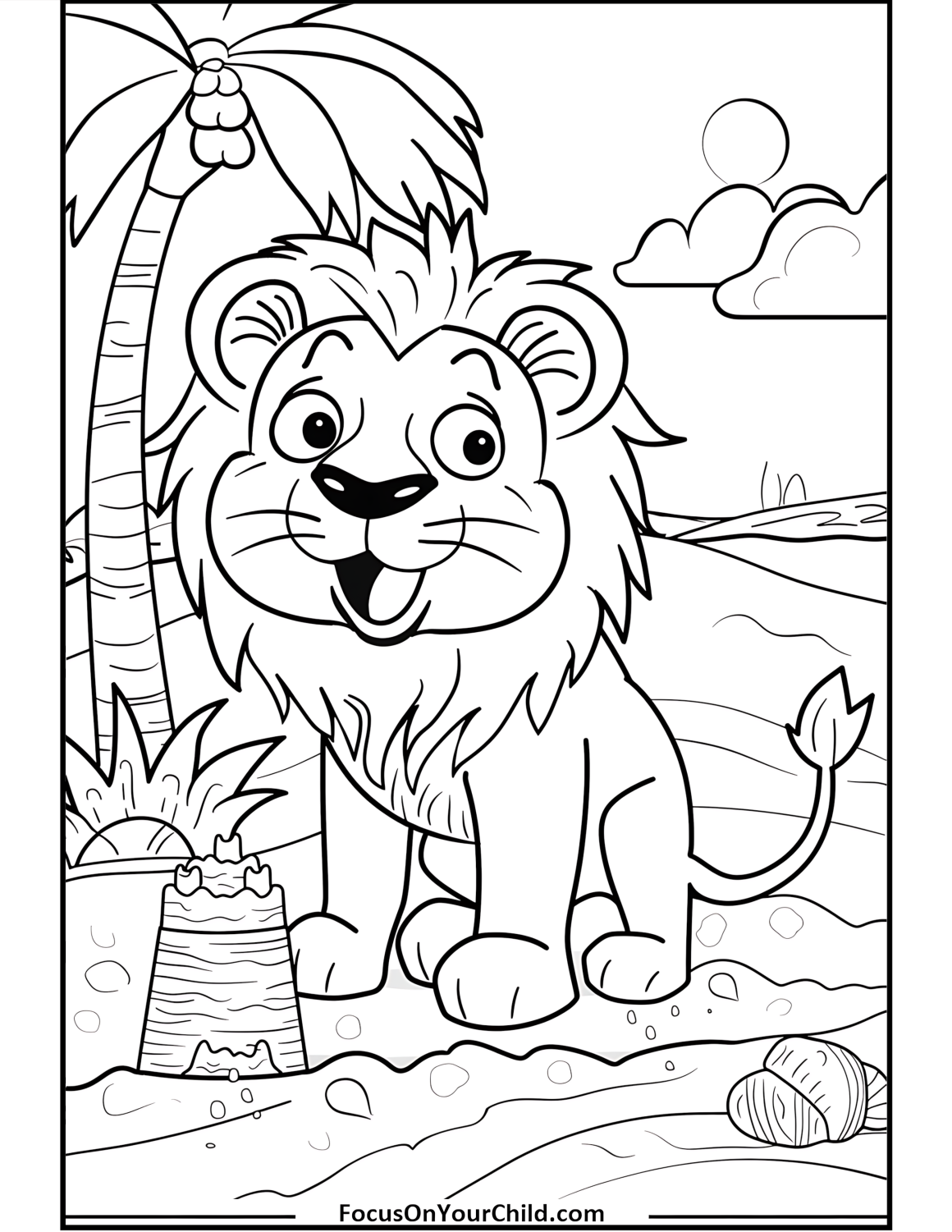 50+ Lion Coloring Pages (Free PDF Printables)