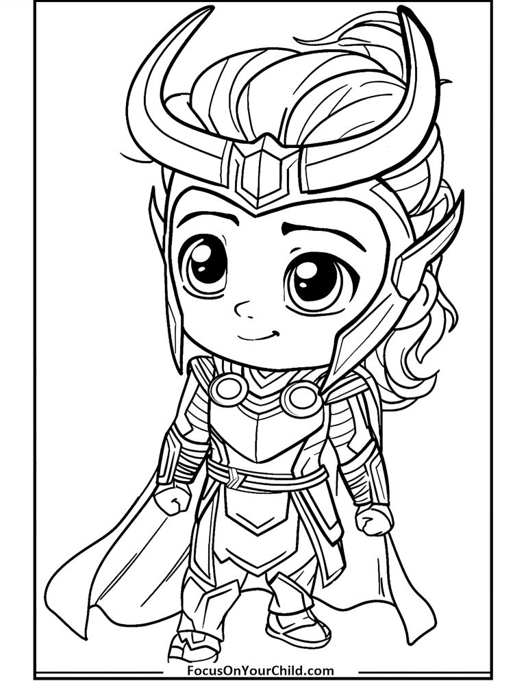 50+ Loki Coloring Pages (Free PDF Printables)