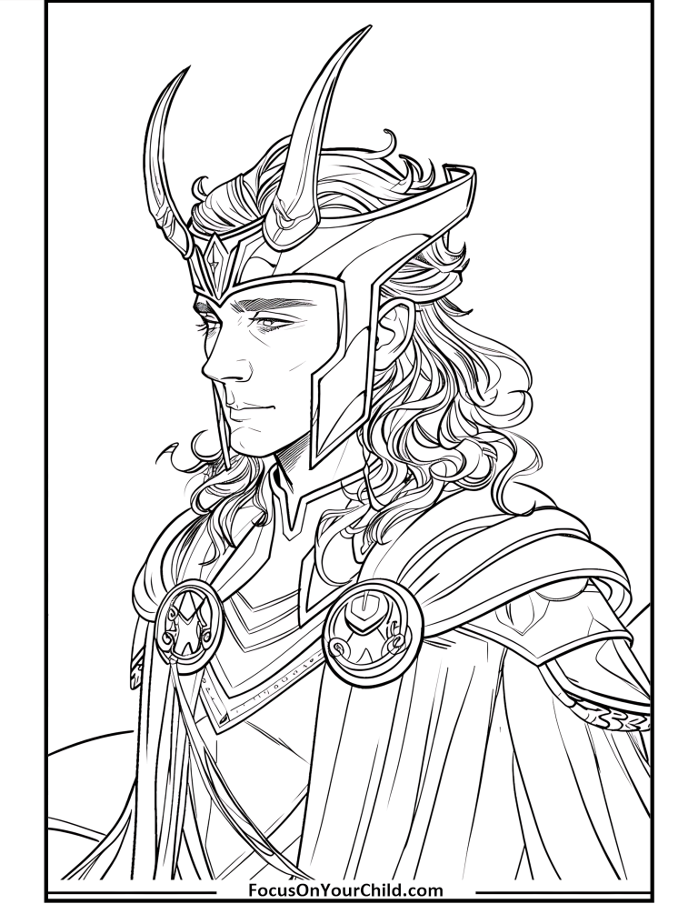 50+ Loki Coloring Pages (Free PDF Printables)