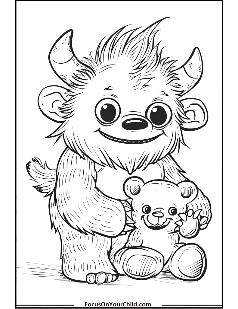 50+ Monster Coloring Pages (Free PDF Printables)