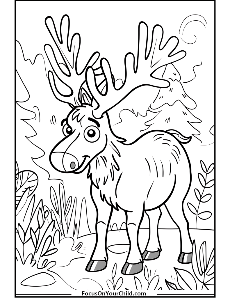 50+ Moose Coloring Pages (Free PDF Printables)