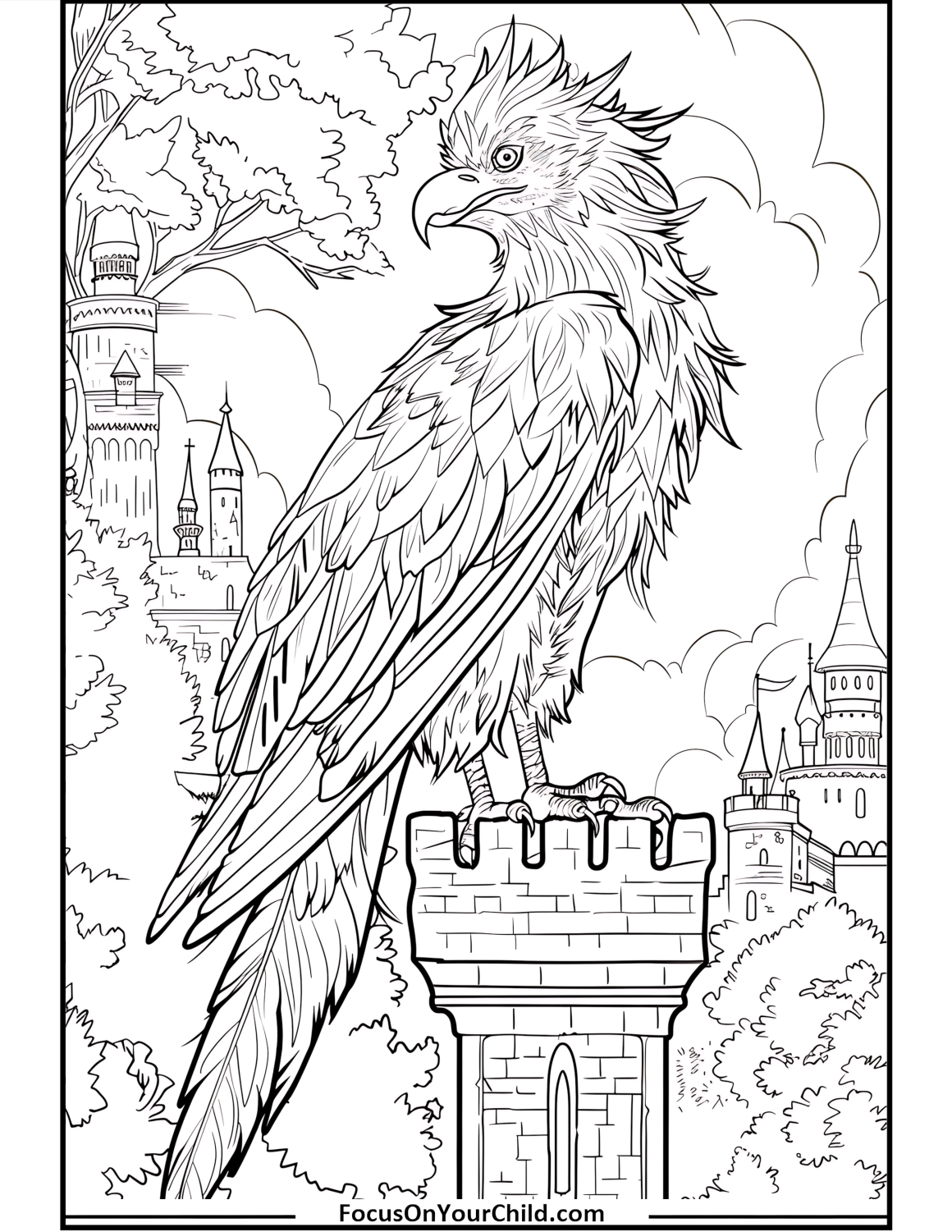 50+ Phoenix Coloring Pages (Free PDF Printables)