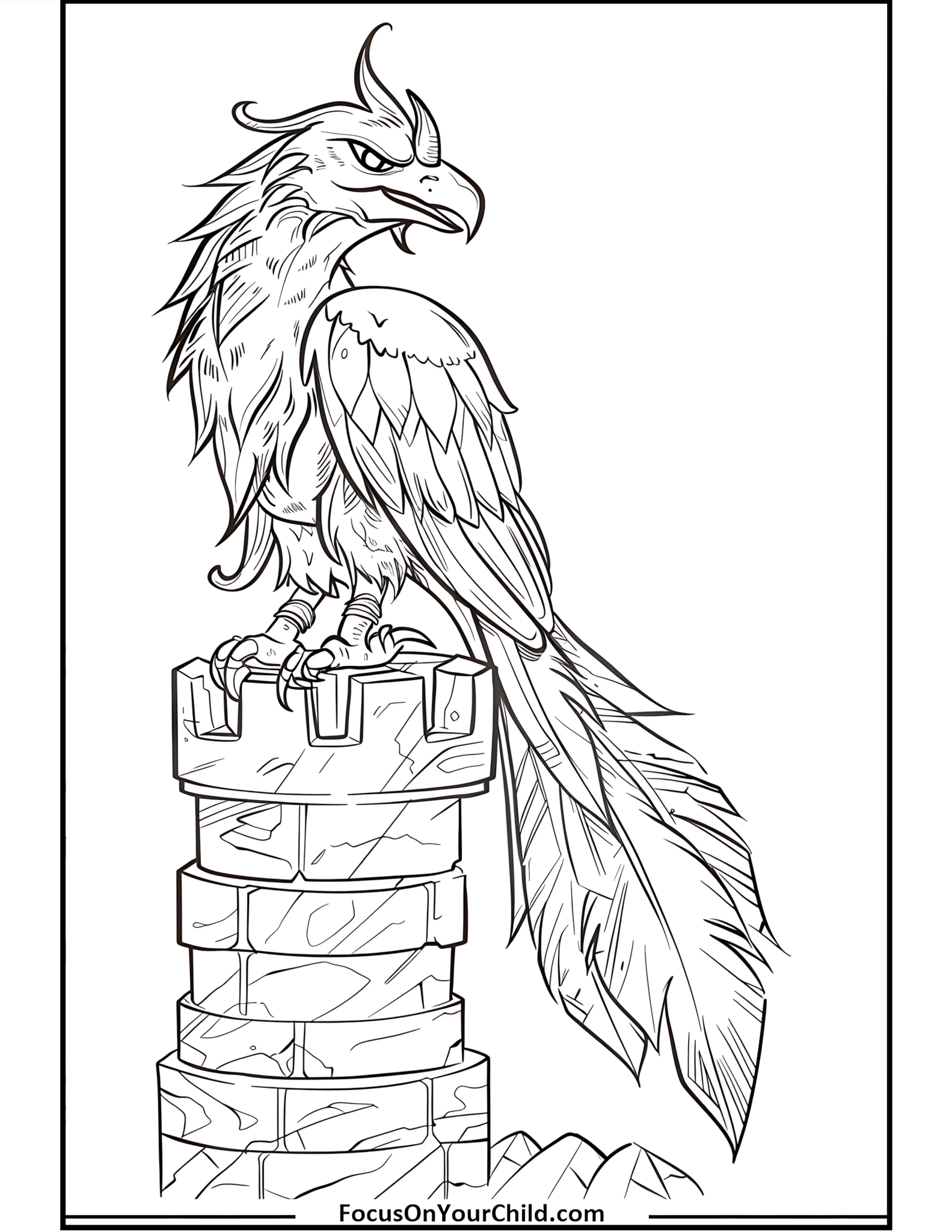 50+ Phoenix Coloring Pages (Free PDF Printables)
