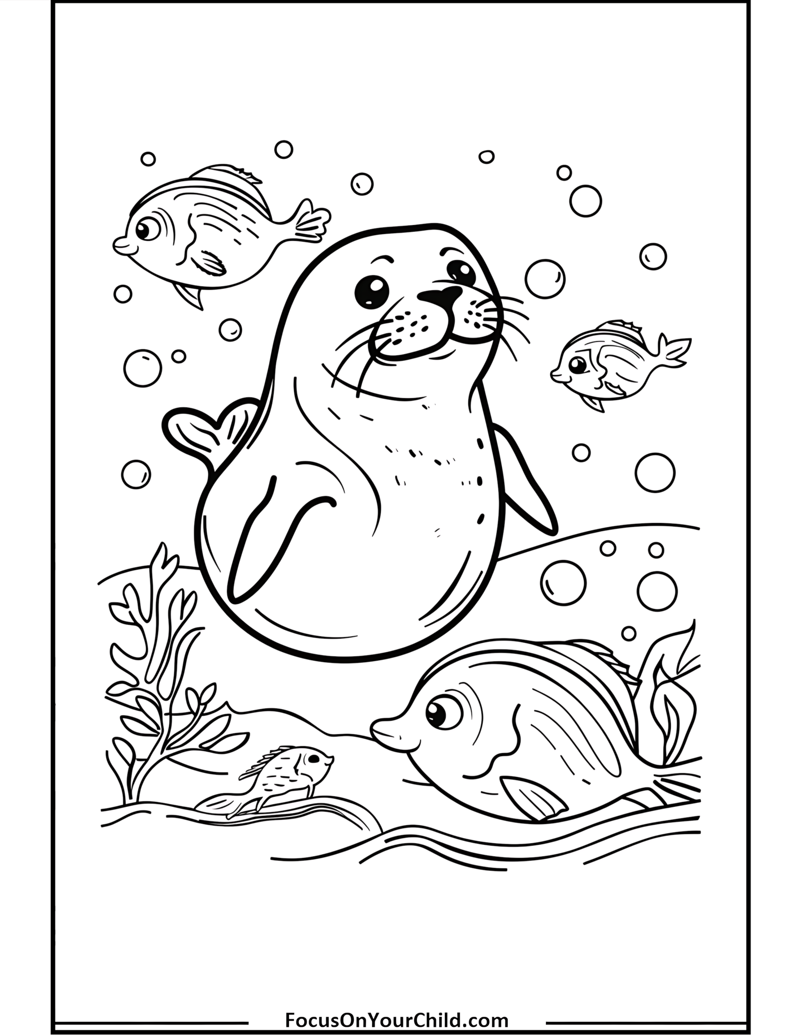 50+ Seal Coloring Pages (Free PDF Printables)