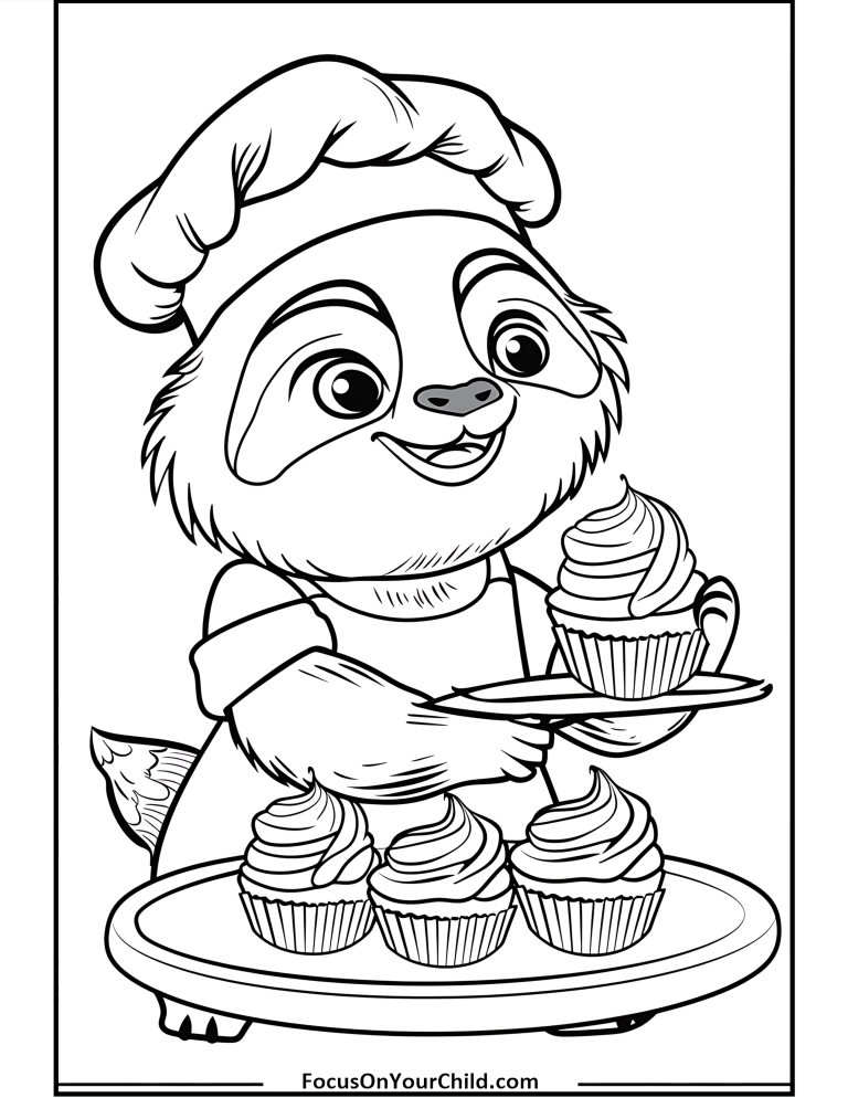 50+ Sloth Coloring Pages (Free PDF Printables)