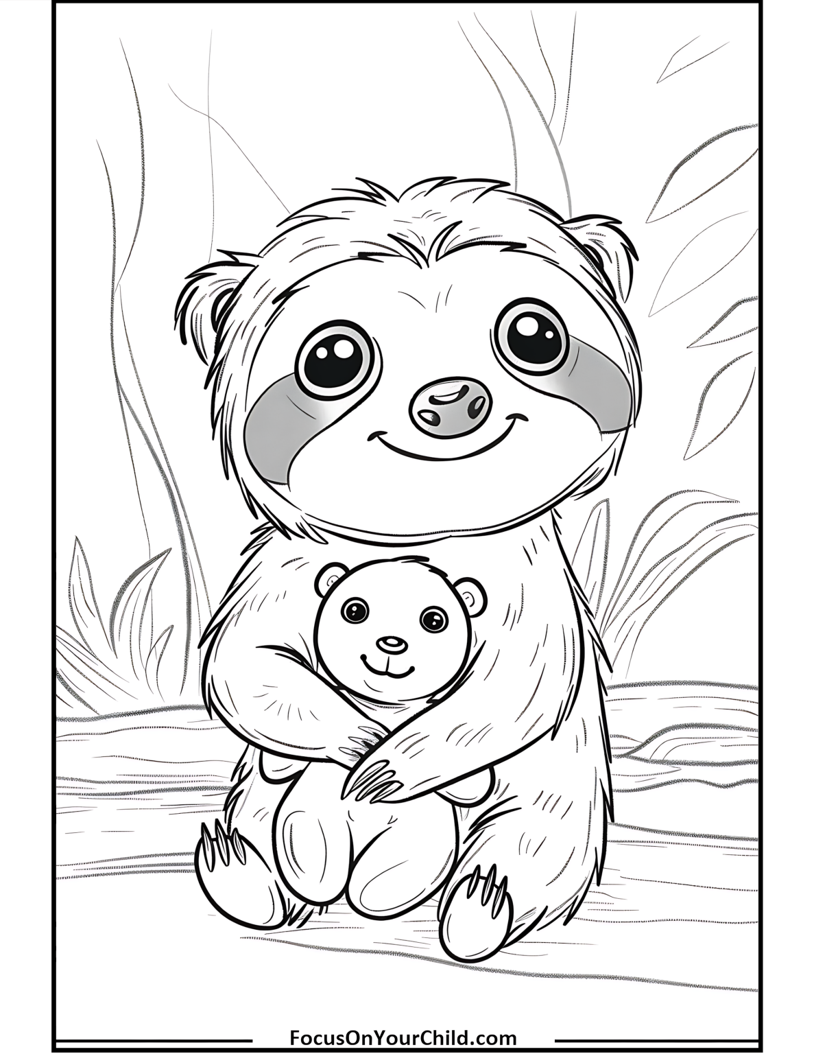 50+ Sloth Coloring Pages (Free PDF Printables)