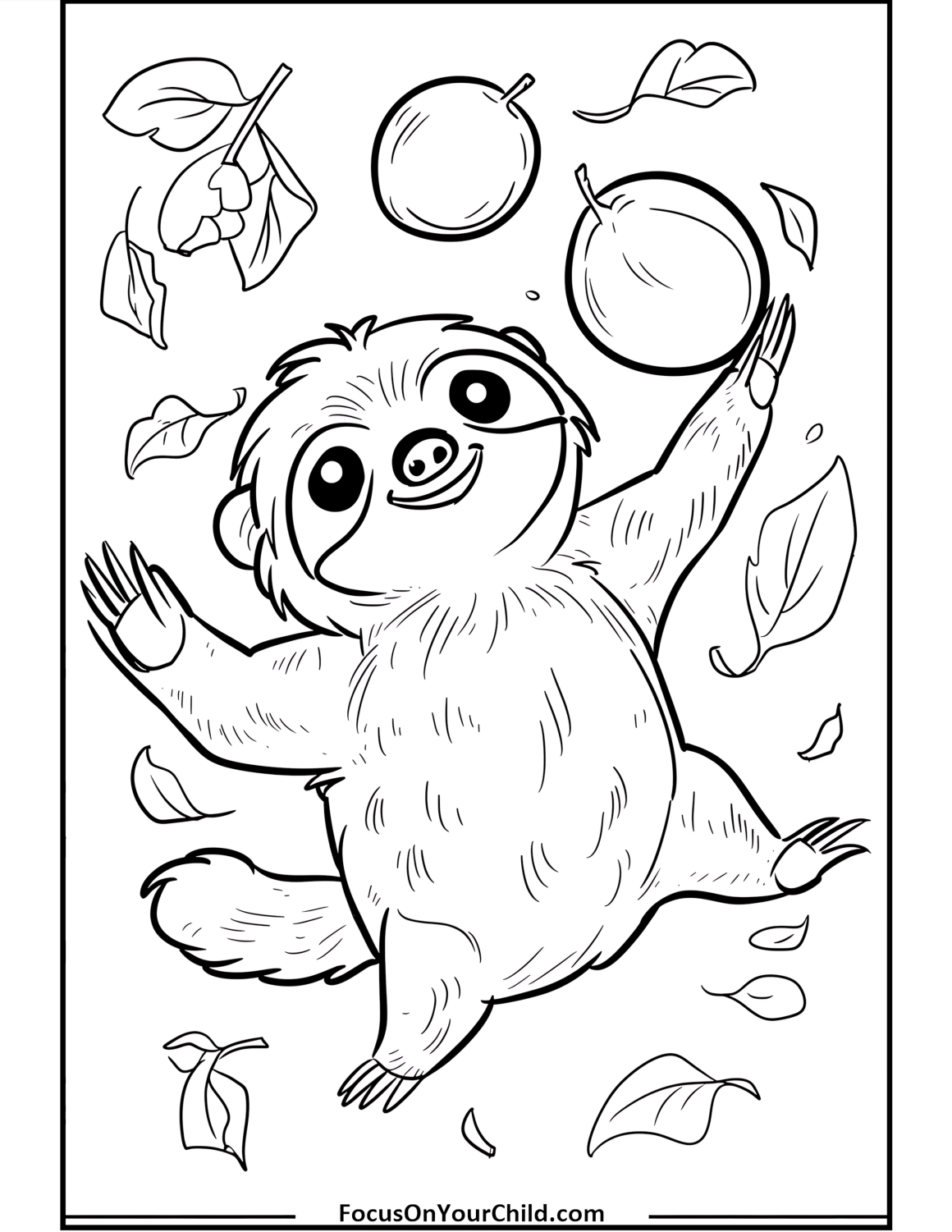 50+ Sloth Coloring Pages (Free PDF Printables)