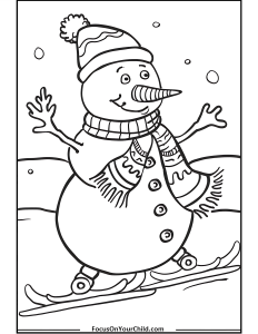 50+ Snowman Coloring Pages (Free PDF Printables)