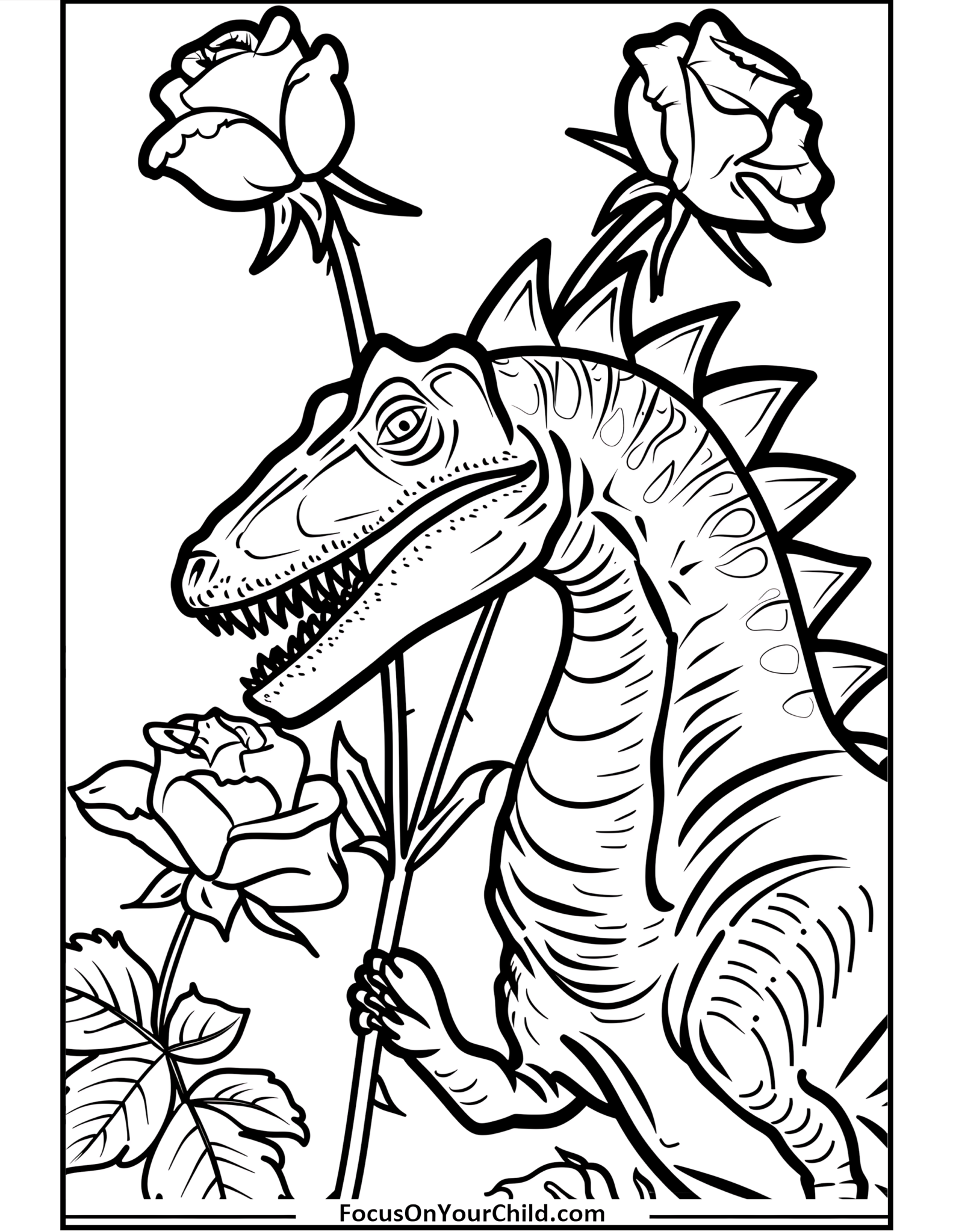 50+ Rose Coloring Pages (Free PDF Printables)